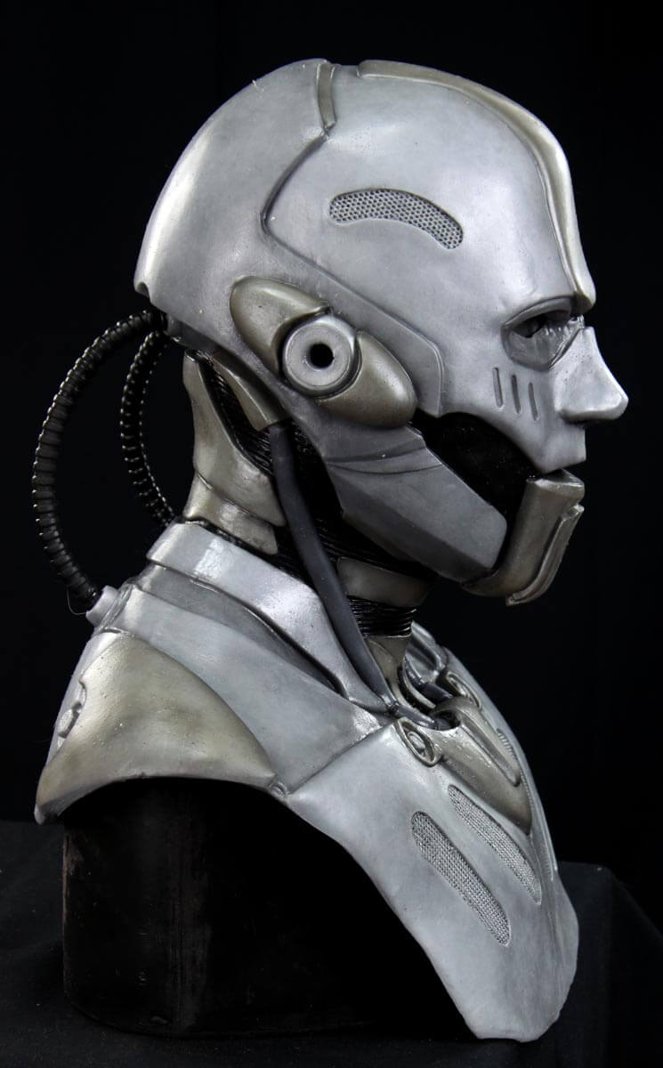 Isaac the Robot Silicone Mask (Steel) - CFX - Lifelike Silicone Masks