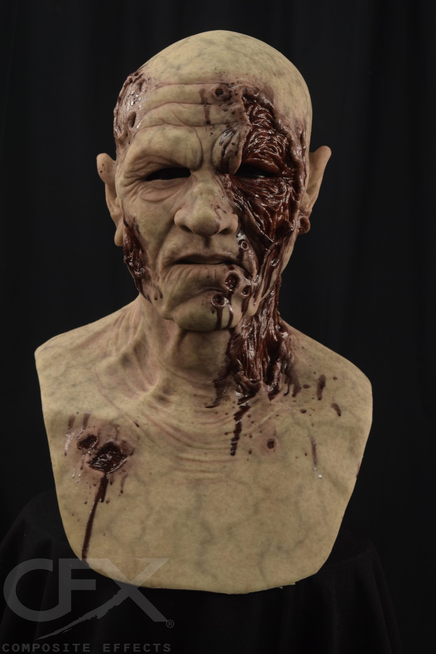 Mortis the Zombie Silicone Mask (Zombie Tan w/ Open Eye) - CFX ...